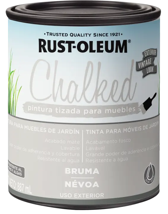Pintura tizada para exteriores color bruma 887ml Rust Oleum – GRUPODONPEDRO