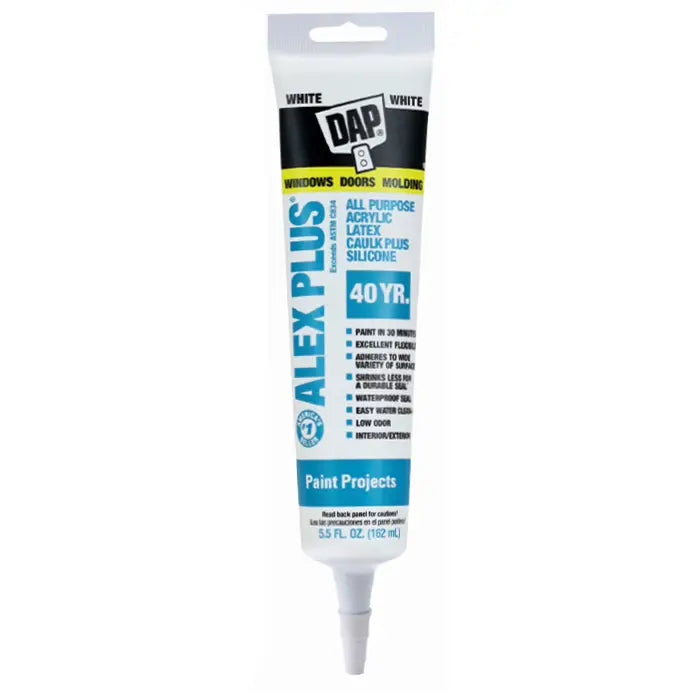 Sellador acrílico Alex Plus blanco 162 ml Dap – GRUPODONPEDRO