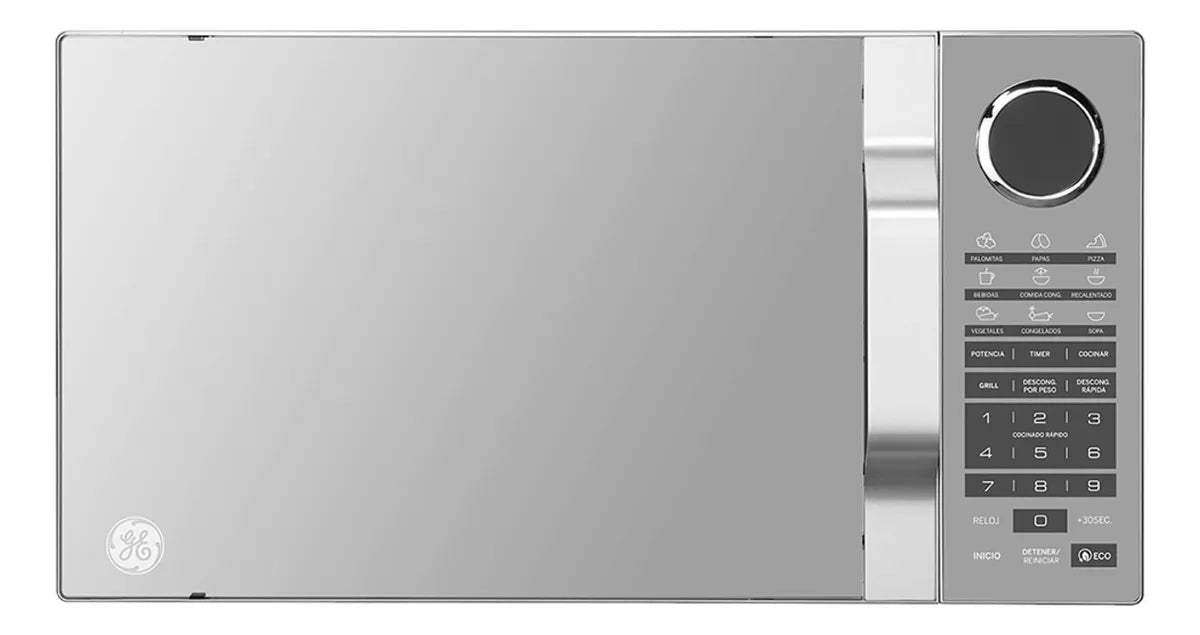 Microondas GE Appliances con función grill y eco 1.4 cuft espejo ...
