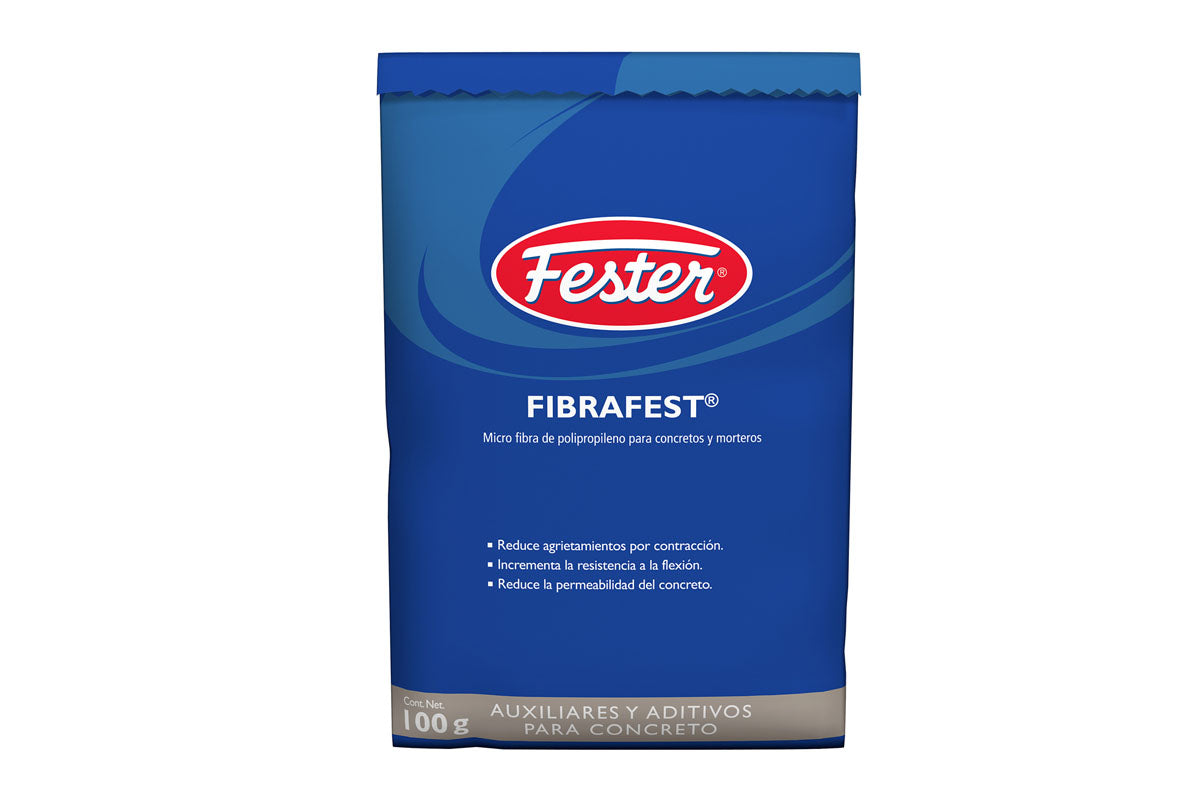 Fibrafest fibra de polipropileno para concreto y morteros Fester 100gr ...