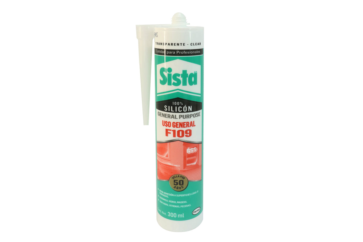 Silicon Sista F109 transparente uso general 300ml – GRUPODONPEDRO