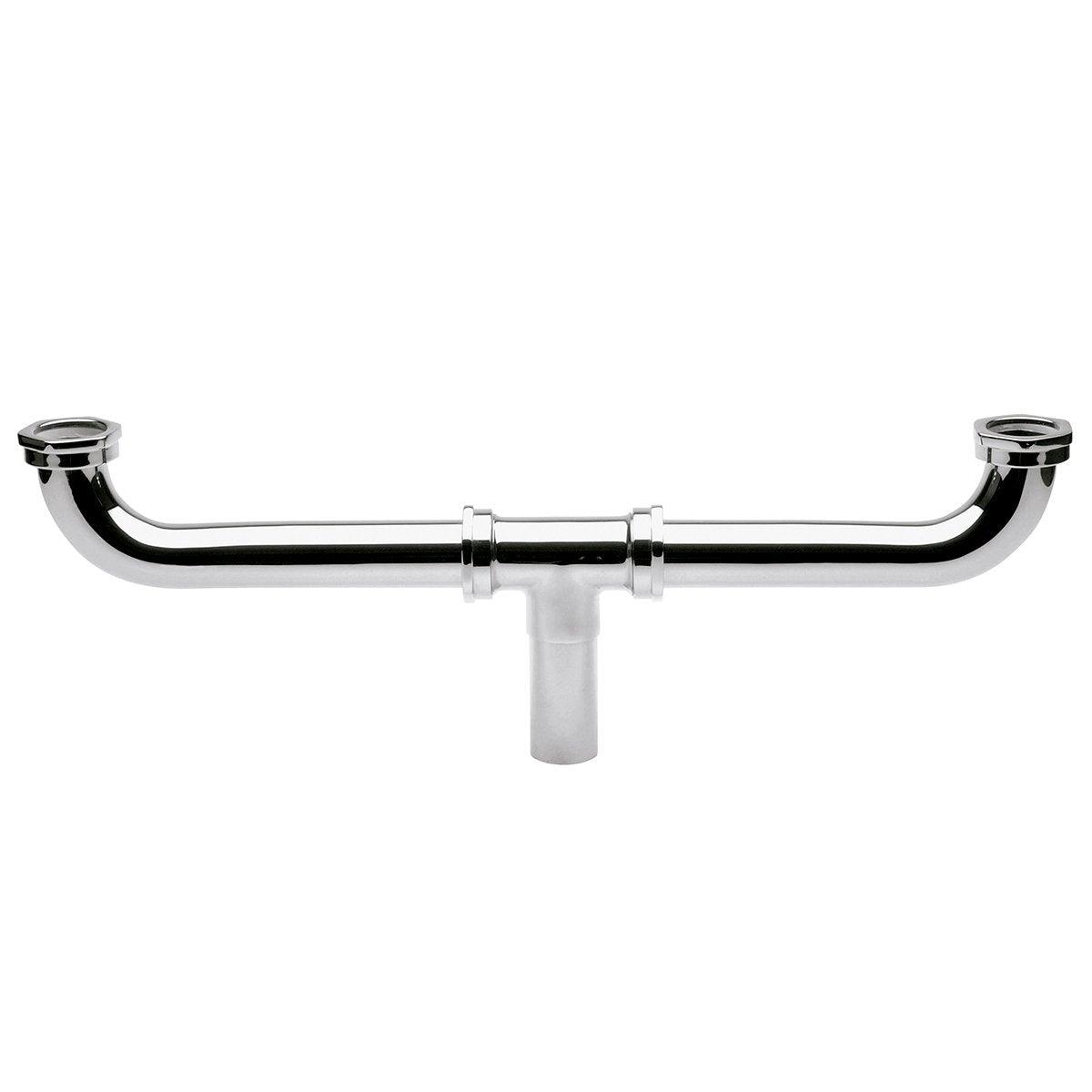 Cespol doble sin contra de laton para fregadero Urrea 251 – GRUPODONPEDRO